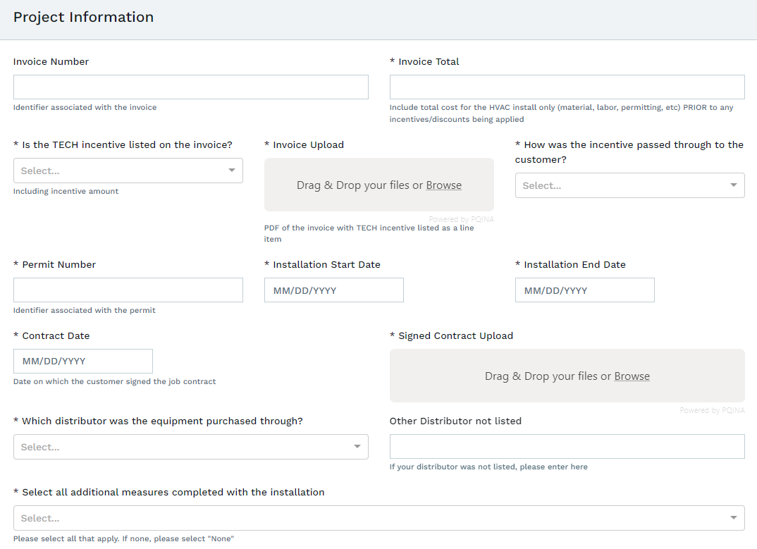 Single Family HP HVAC Submission Step-by-Step
